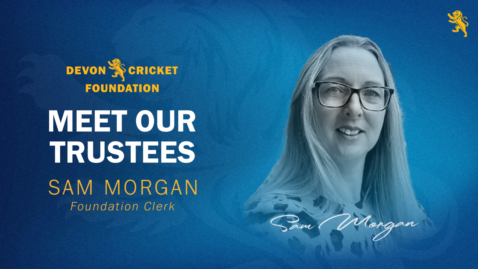 Meet Our Trustees: Sam Morgan